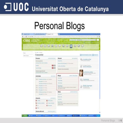 Personal blogs | PPT