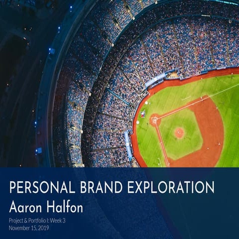Personal Brand Exploration: Project and Portfolio I | PDF