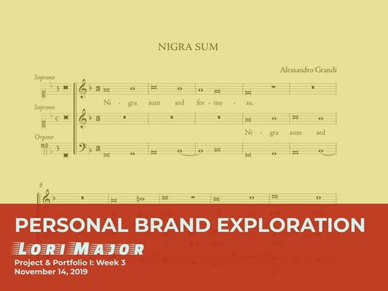 P&P1 - Personal Brand Exploration | PPT
