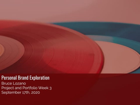 Personal Brand Exploration Chante' Moore | PPT