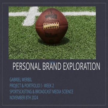 Personal brand Exploration by Gabriel W. | PPTX