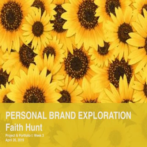 Personal Brand Faith Hunt | PPT