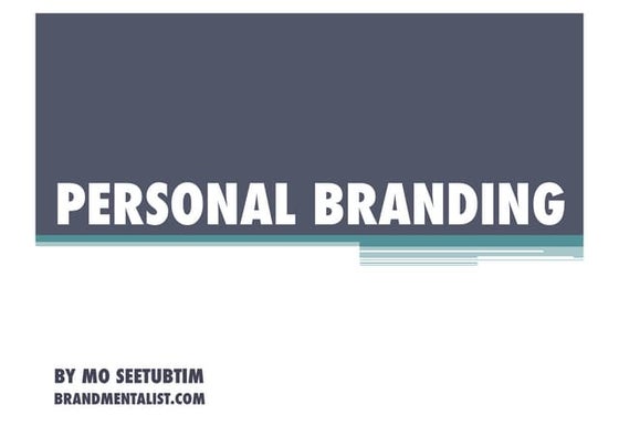 Personal Branding | PPT