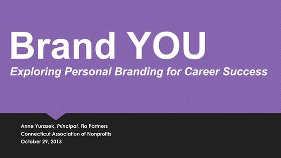 Personal Branding 101 | PDF