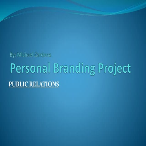 Personal Branding Project | PPTX