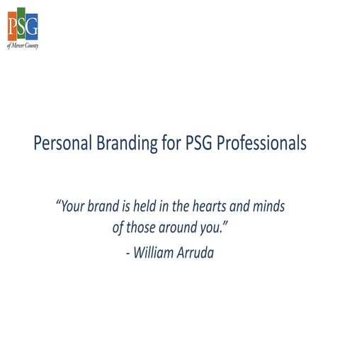 Personal branding workshop | PDF