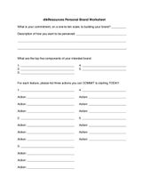 Defining Your Personal Brand Worksheet | PDF