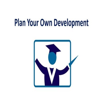 Plan your own development | PPTX