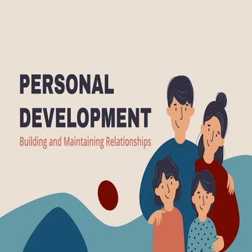 PERSONAL DEVELOPMENT about relarionships | PPT