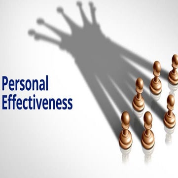 Personal Effectiveness for career and personality development | PPTX