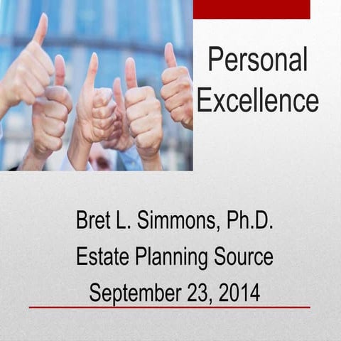 Personal excellence | PPT