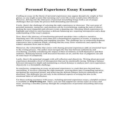 Personal Experience Essay Example.pdf