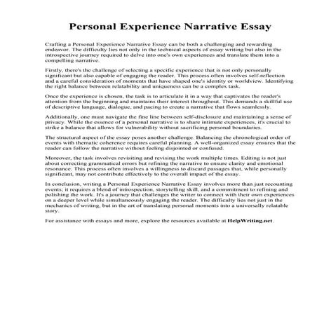 Personal Experience Narrative Essay.pdf