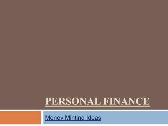 Personal budgeting | PPT