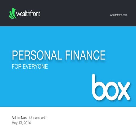 Personal Finance for Everyone (Box 2014) | PPT