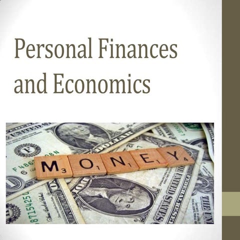 Personal finances and economics | PPTX
