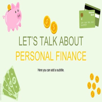 Personal Finance · SlidesMania.pptxx | PPTX