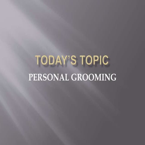Personal Hygiene Importance and Grooming Checklist For Men & Women | PPTX