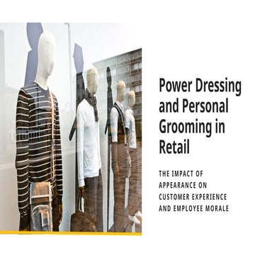 Personal Grooming, The importance of Hygiene in retail. | PPTX