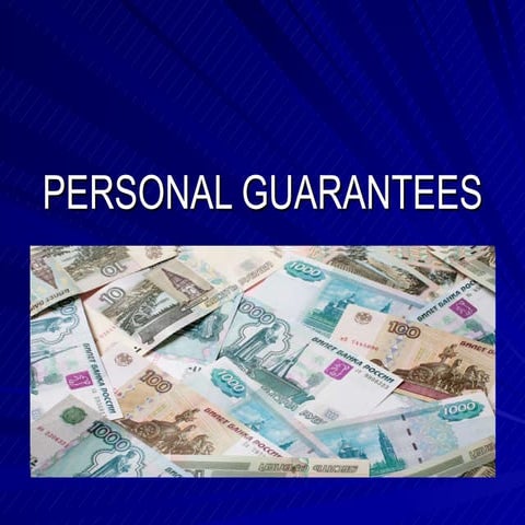 Personal Guarantees | PPT