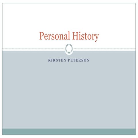 Personal history | PPTX