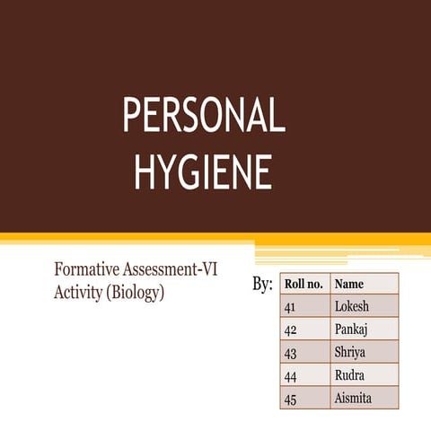 General Hygienic Practices | PPT