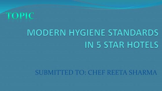 HOUSEKEEPING GROOMING STANDARDS | PPTX