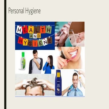 Personal hygiene | PDF | First Aid | Injuries