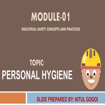 Personal hygiene in workplace | PPTX