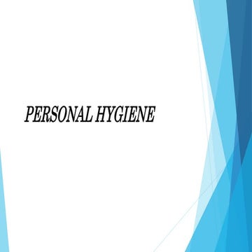 personal hygiene - presentation | PPTX