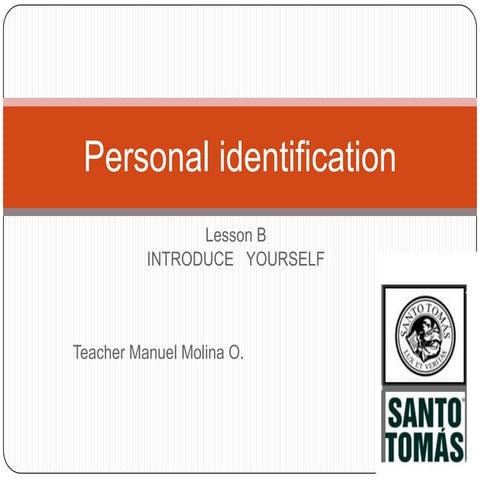 Personal identification | PPTX