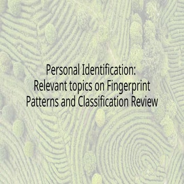 Personal Identification (Fingerprint Classification).pptx