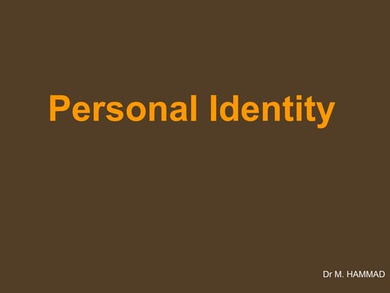Identification | PPT