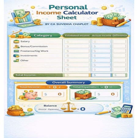 PERSONAL INCOME CALCULATOR.pdf "Personal Income Calculator Sheet ...