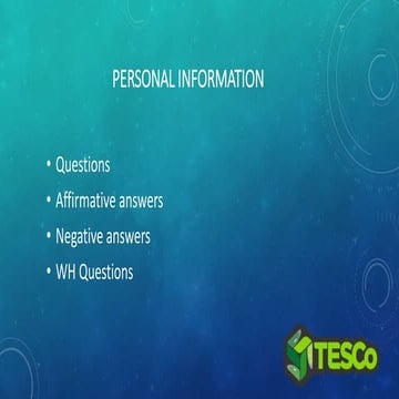 Personal information1 | PPT
