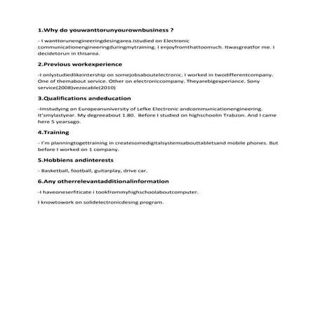 Personal information 3 egemen | DOCX