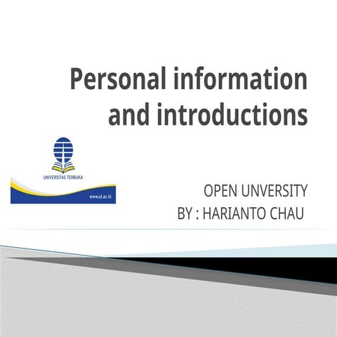Personal information and introductions PGSD 1.pptx