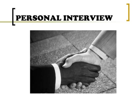 Interview skills | PPT