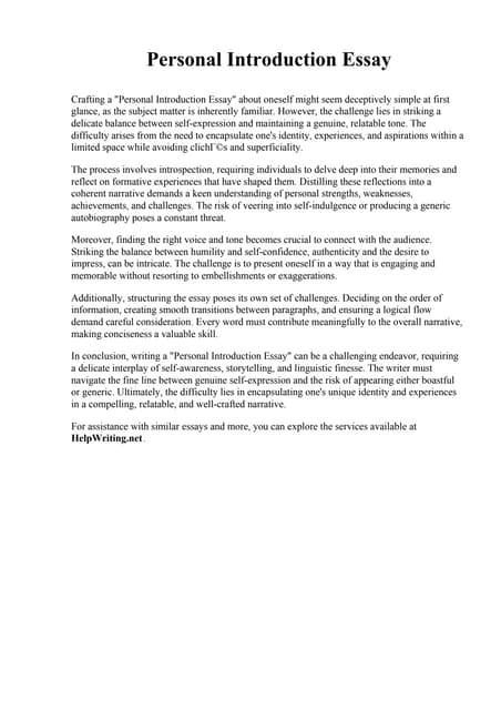 Essay Self Introduction.pdf
