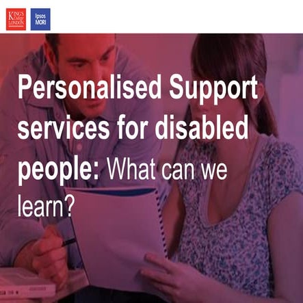 Personalised support services for disabled people: What can we learn? | PPT