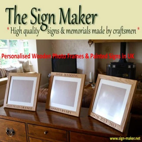 Personalised Wooden Photo Frames & Painted Signs in UK | PPTX