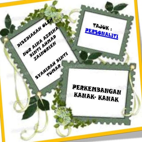 Teori Personaliti (perkembangan kanak-kanak) | PPTX