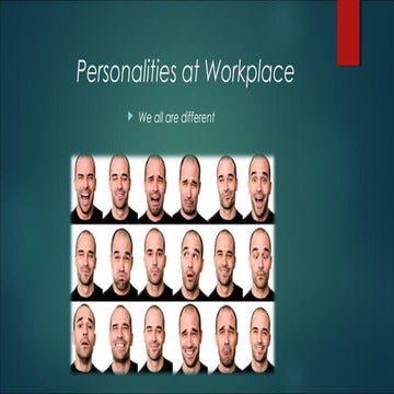 Personalities at workplace | PPT