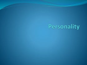 Trait theories personality theories | PPT