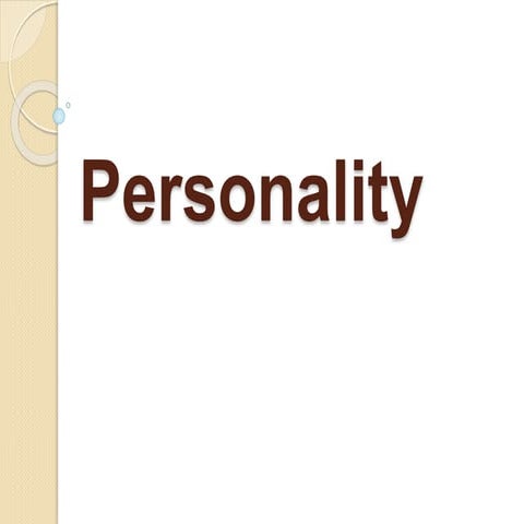 Personality | PPTX