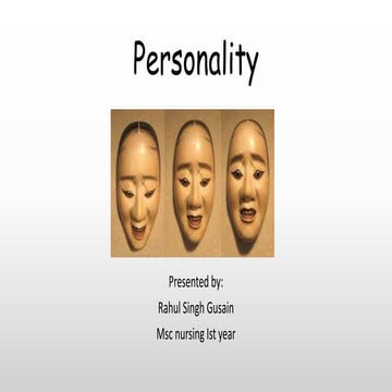 Personality | PPTX