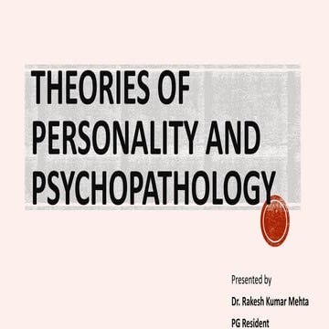 Theories Personality | PPT