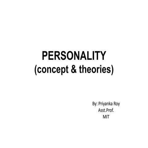 Personality | PPT