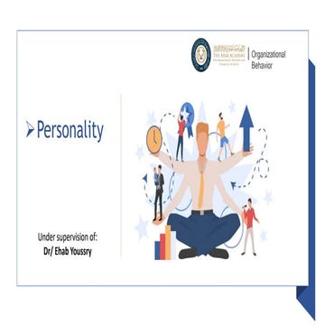 personality presentation for organization behavior | PPT