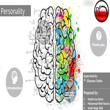 personality............................. | PPT